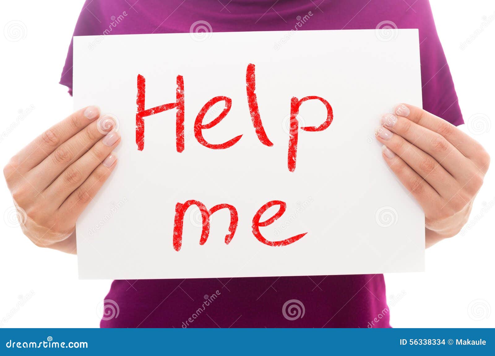Help me stock photo. Image of problem, trouble, girl - 56338334