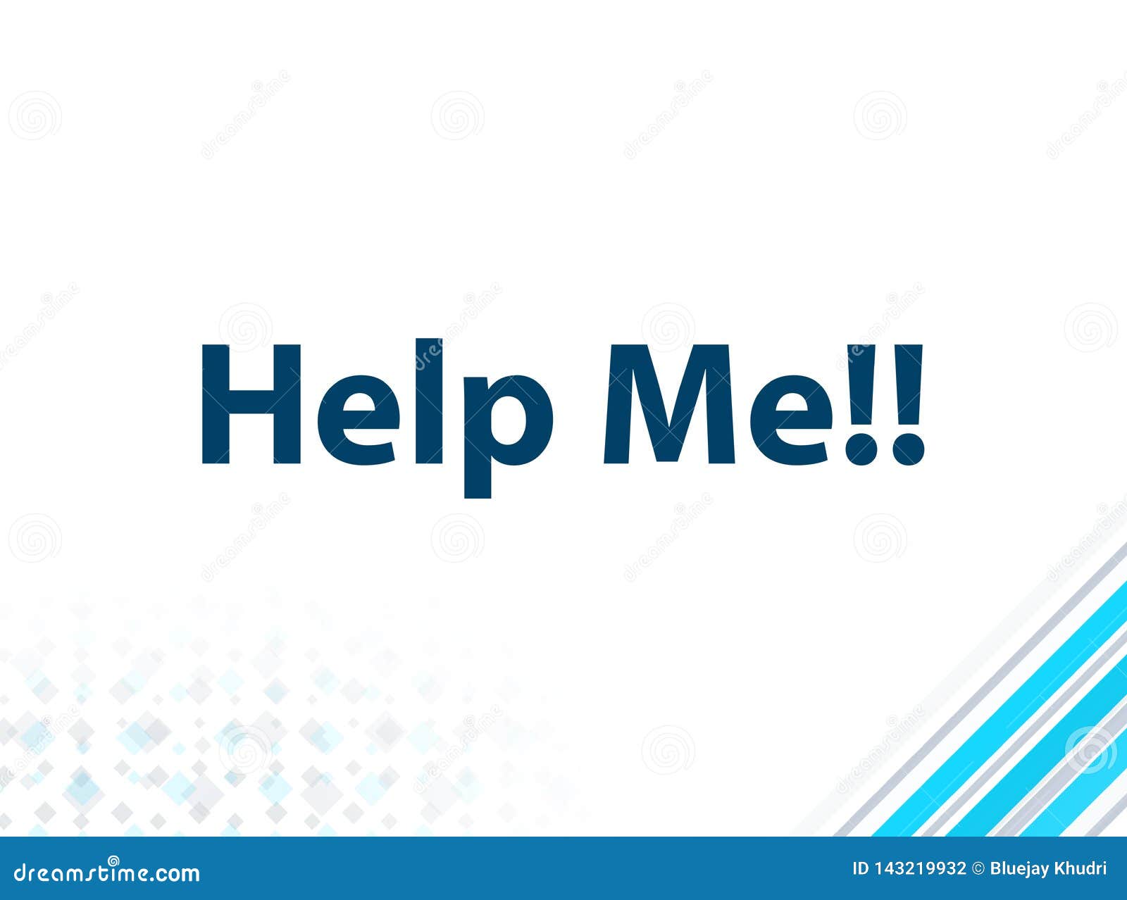 Help Me!! Modern Flat Design Blue Abstract Background Stock ...