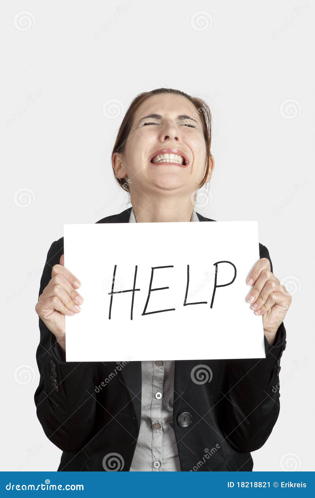 Help me please! stock image. Image of caucasian, crying - 18218821