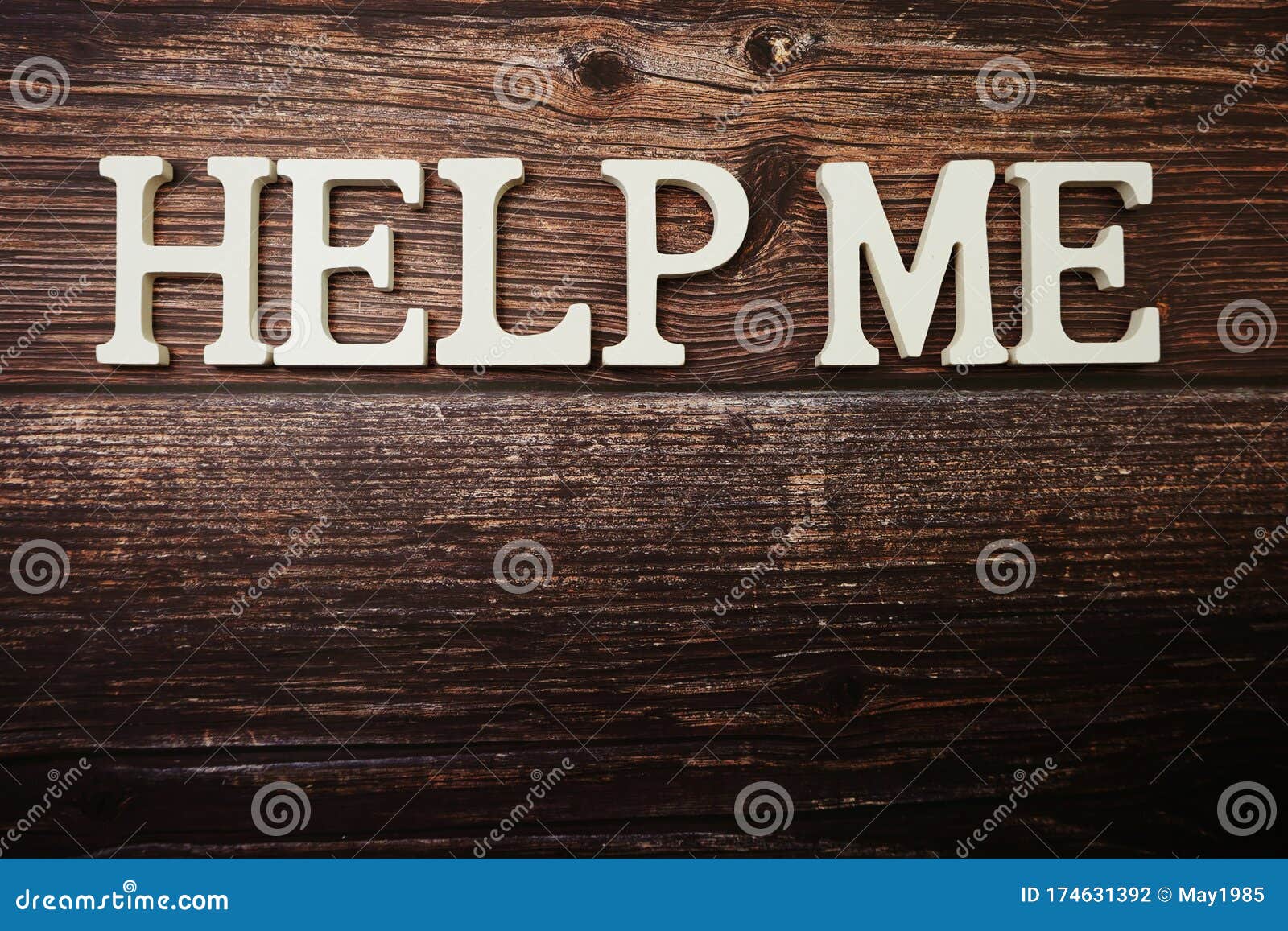 Help Me with Space Copy on Wooden Background Stock Photo - Image of ...