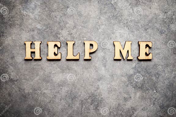 Help me text stock photo. Image of text, retro, communication - 178532946