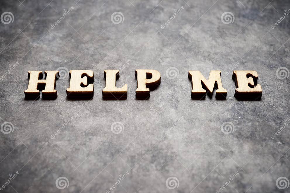 Help me text stock image. Image of conceptual, assist - 178533025