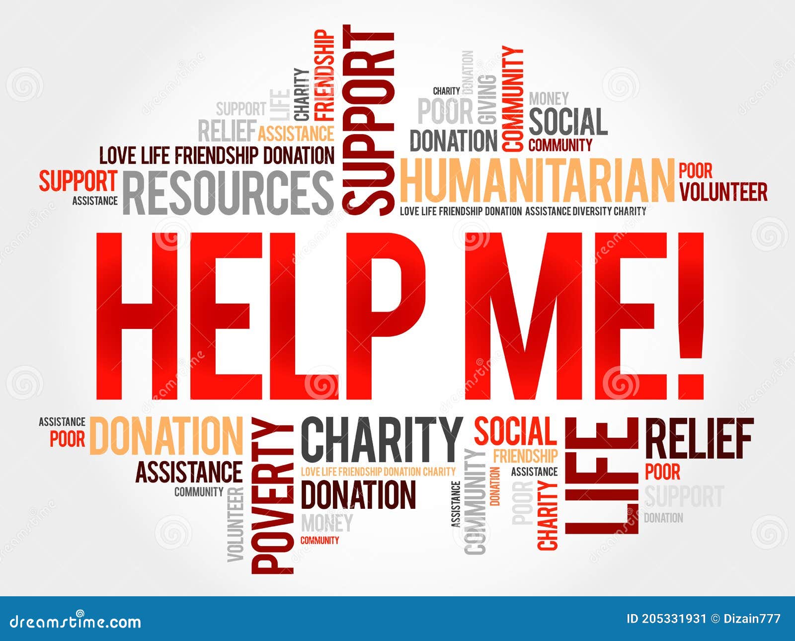 Help Me! word cloud stock image. Image of answer, communication - 205331931