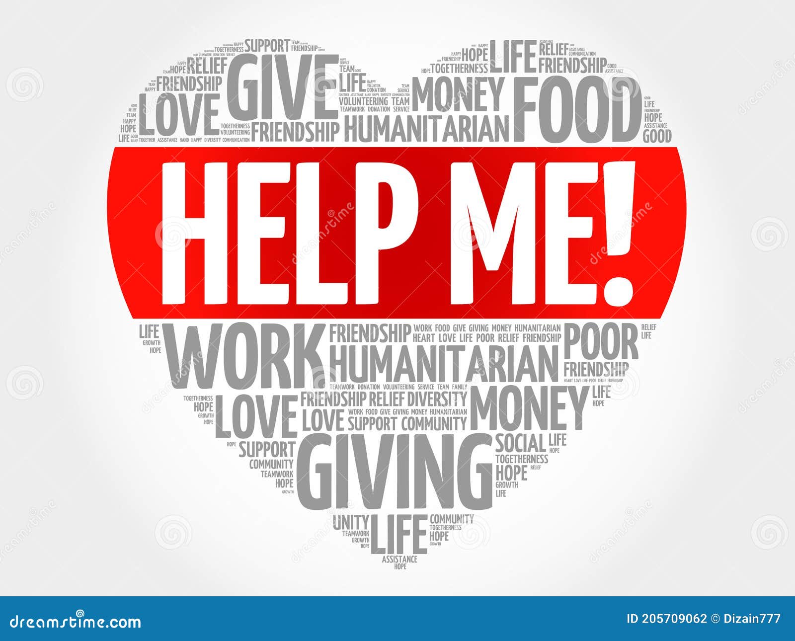 Help Me! word cloud stock illustration. Illustration of concept - 205709062