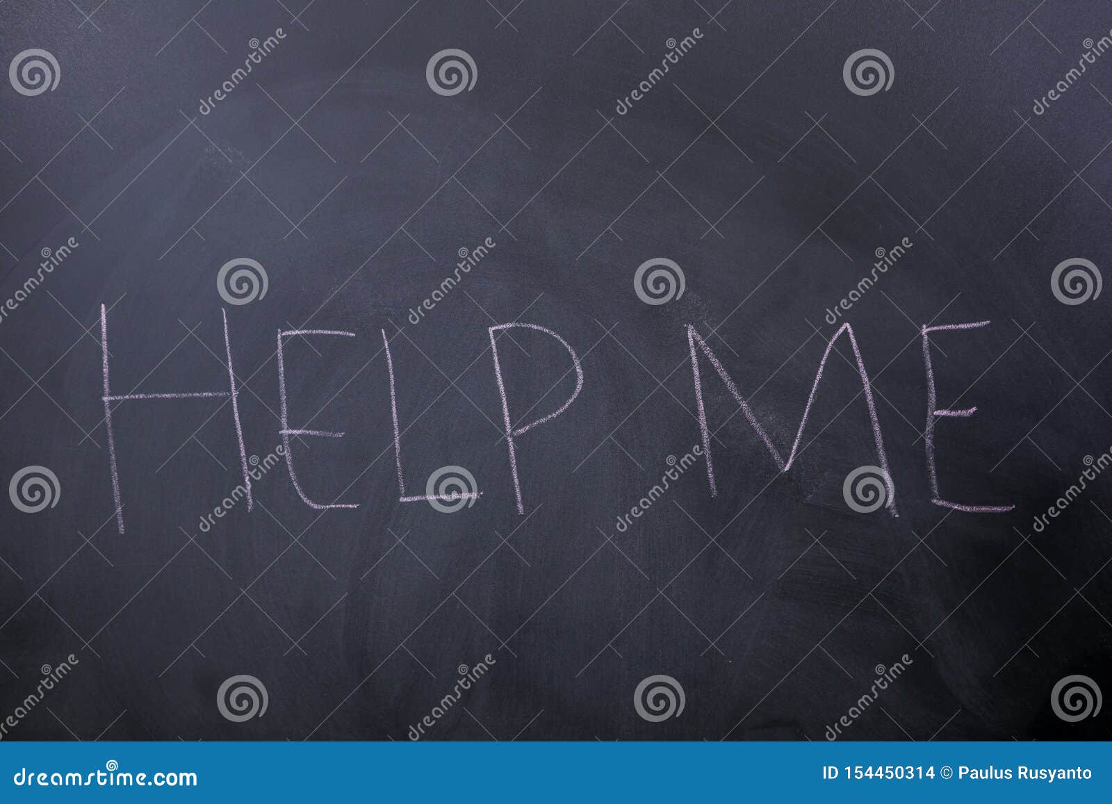 Help Me Word Written on a Blackboard Stock Photo - Image of loan ...