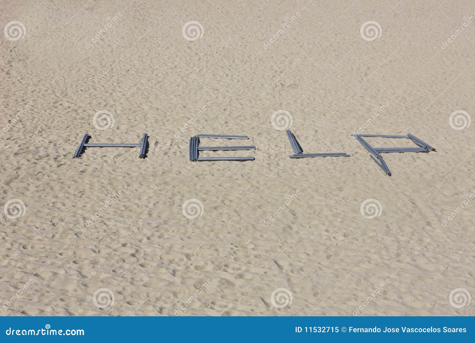 Help messagem stock image. Image of lost, sandy, danger - 11532715