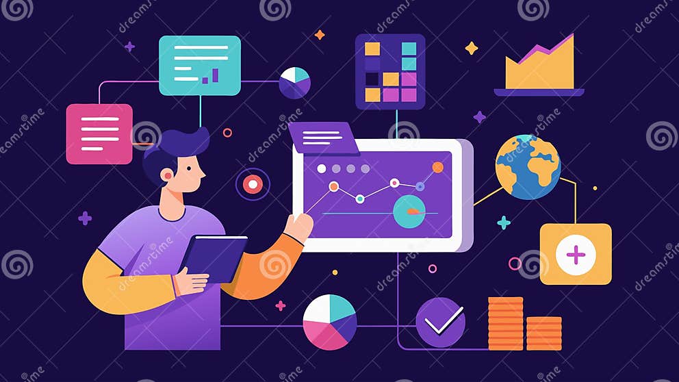 With the Help of Motion Graphics and Interactive Effects the Presenter ...