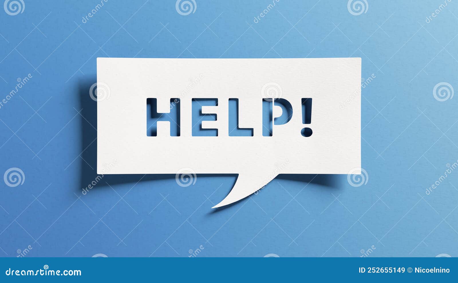 Help Needed Message Asking for Support, Advice, Assistance or Helping ...