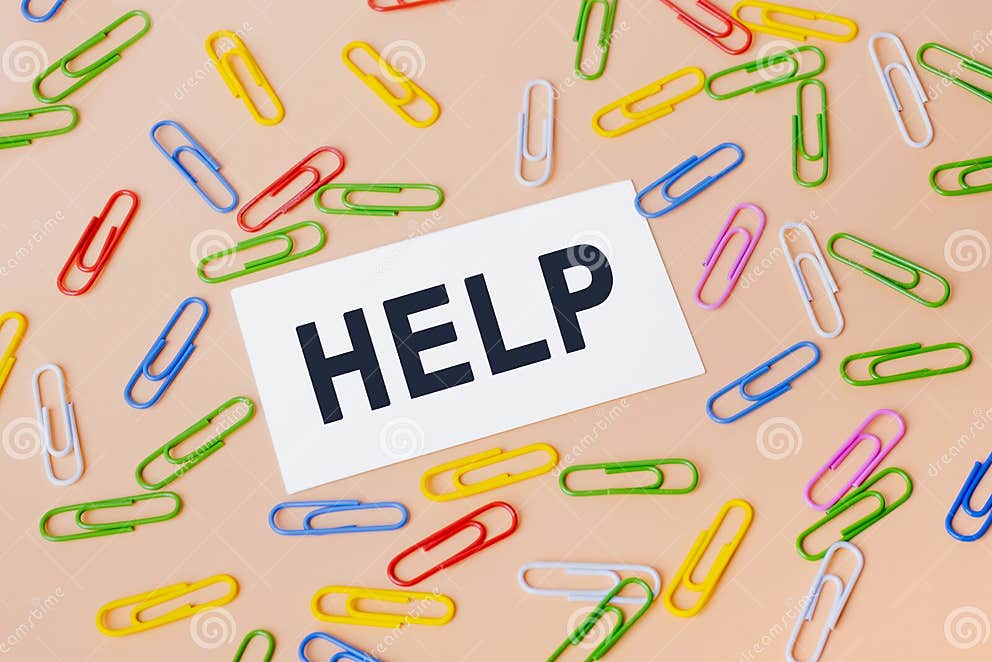 Help Needed Message Asking for Support, Advice, Assistance or Helping ...