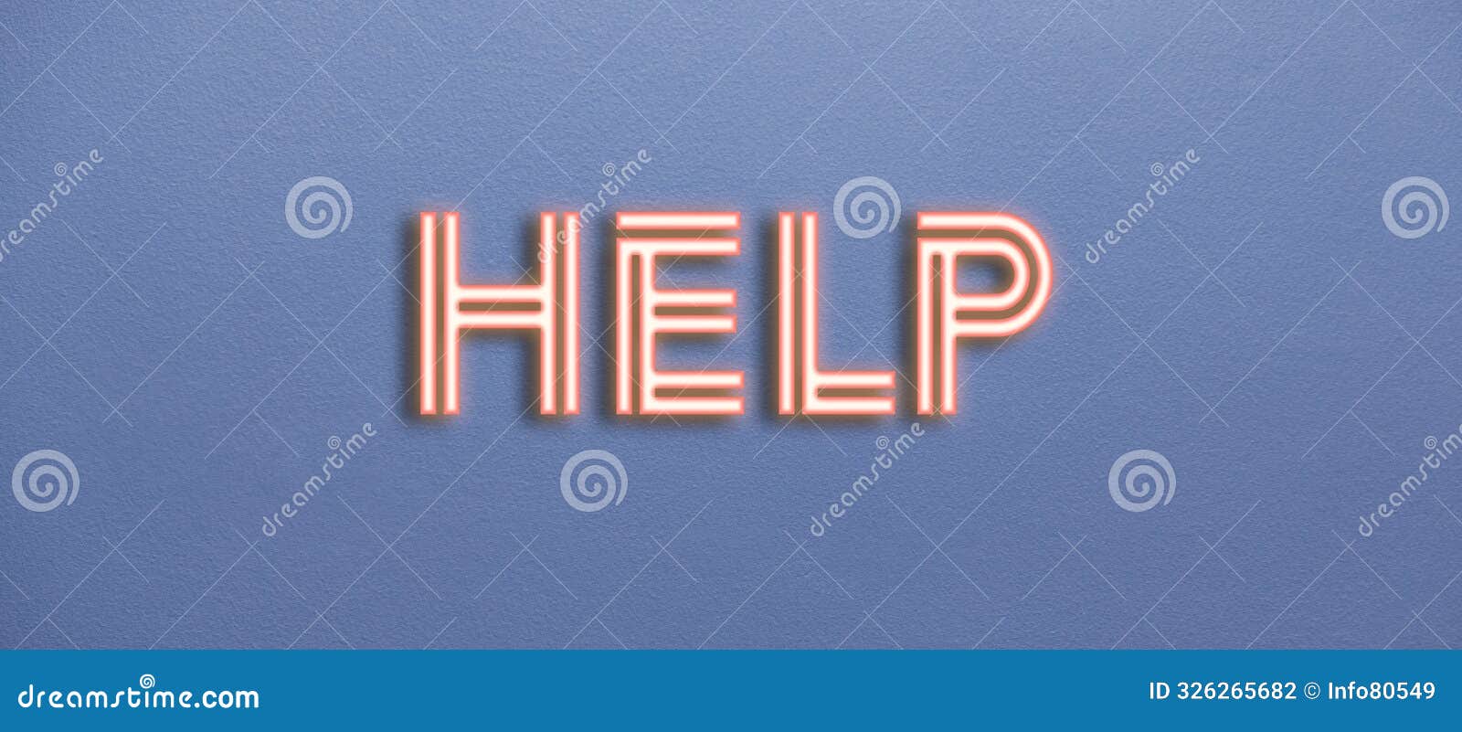 Help neon sign on a wall stock photo. Image of symbol - 326265682