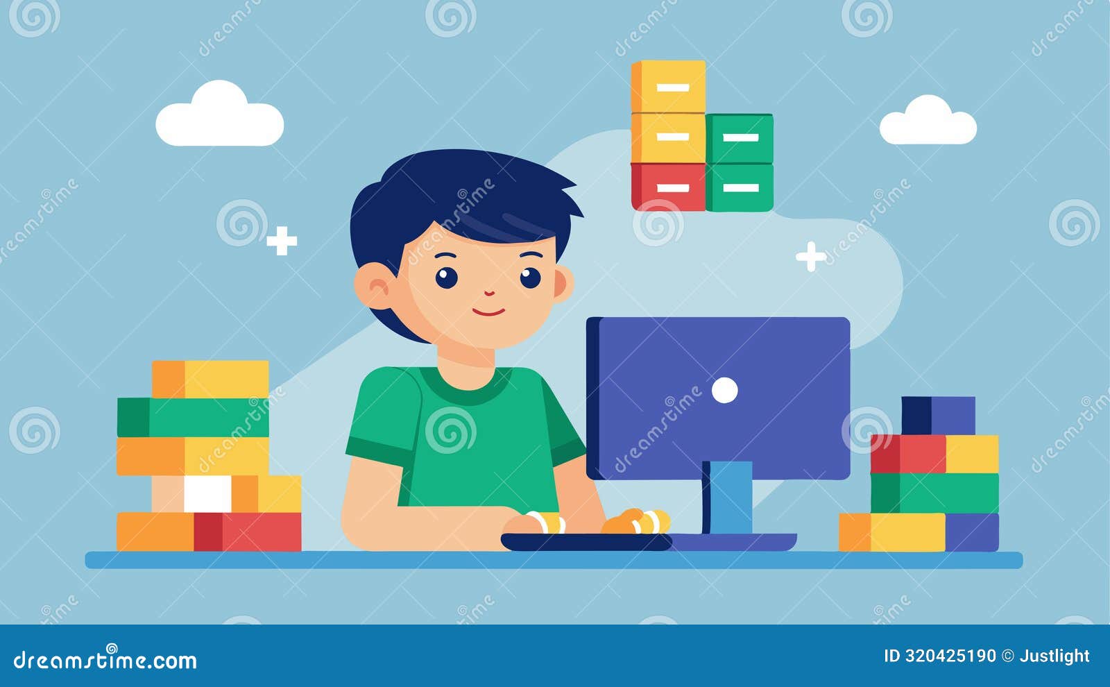 With The Help Of An Online Tutorial A Child Learns How To Make Their ...