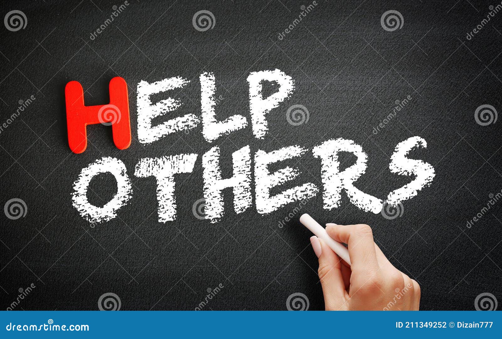 Help Others Text on Blackboard, Help Concept Stock Photo - Image of ...