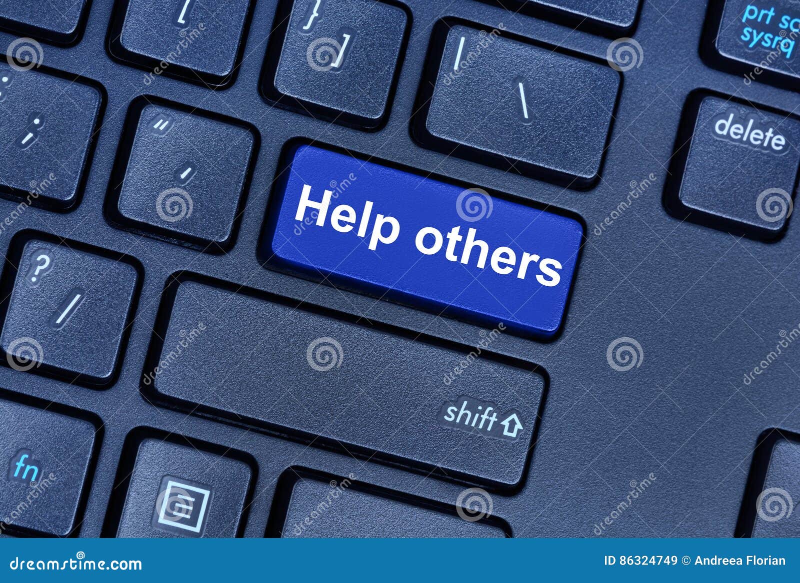 Help Others Words on Computer Keyboard Button Stock Image - Image of ...