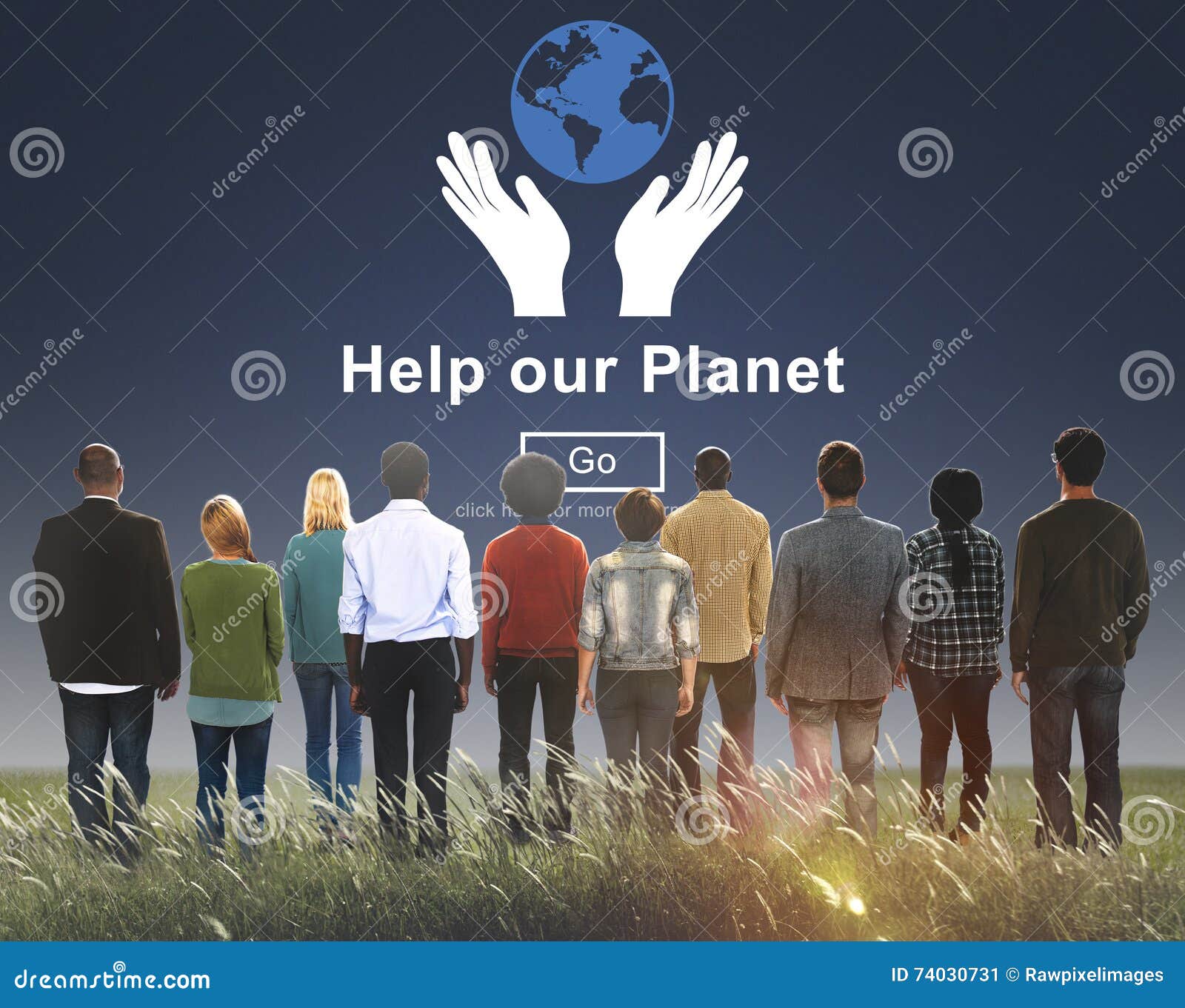 Help Our Planet Environmental Conservation Support Concept Stock Image ...