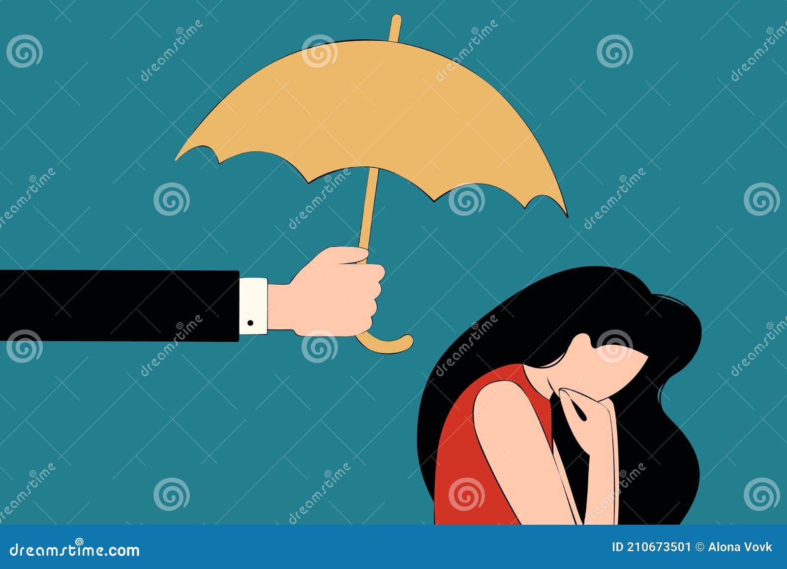 Help Partner- Vector Stock Illustration Stock Vector - Illustration of ...