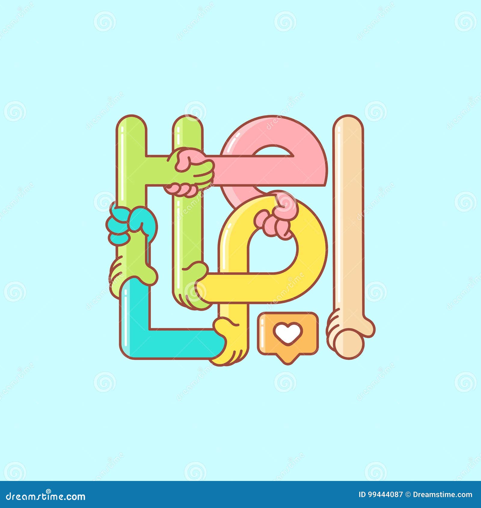 HELP! stock vector. Illustration of typography, dont - 99444087