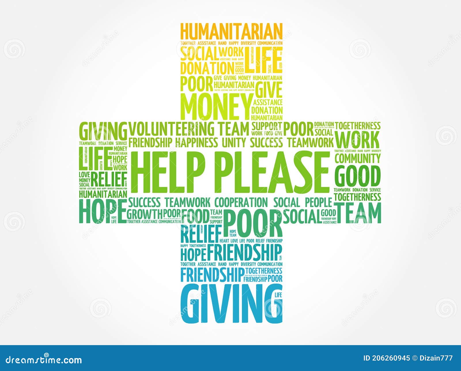 Help Please Word Cloud Collage Stock Illustration - Illustration of ...