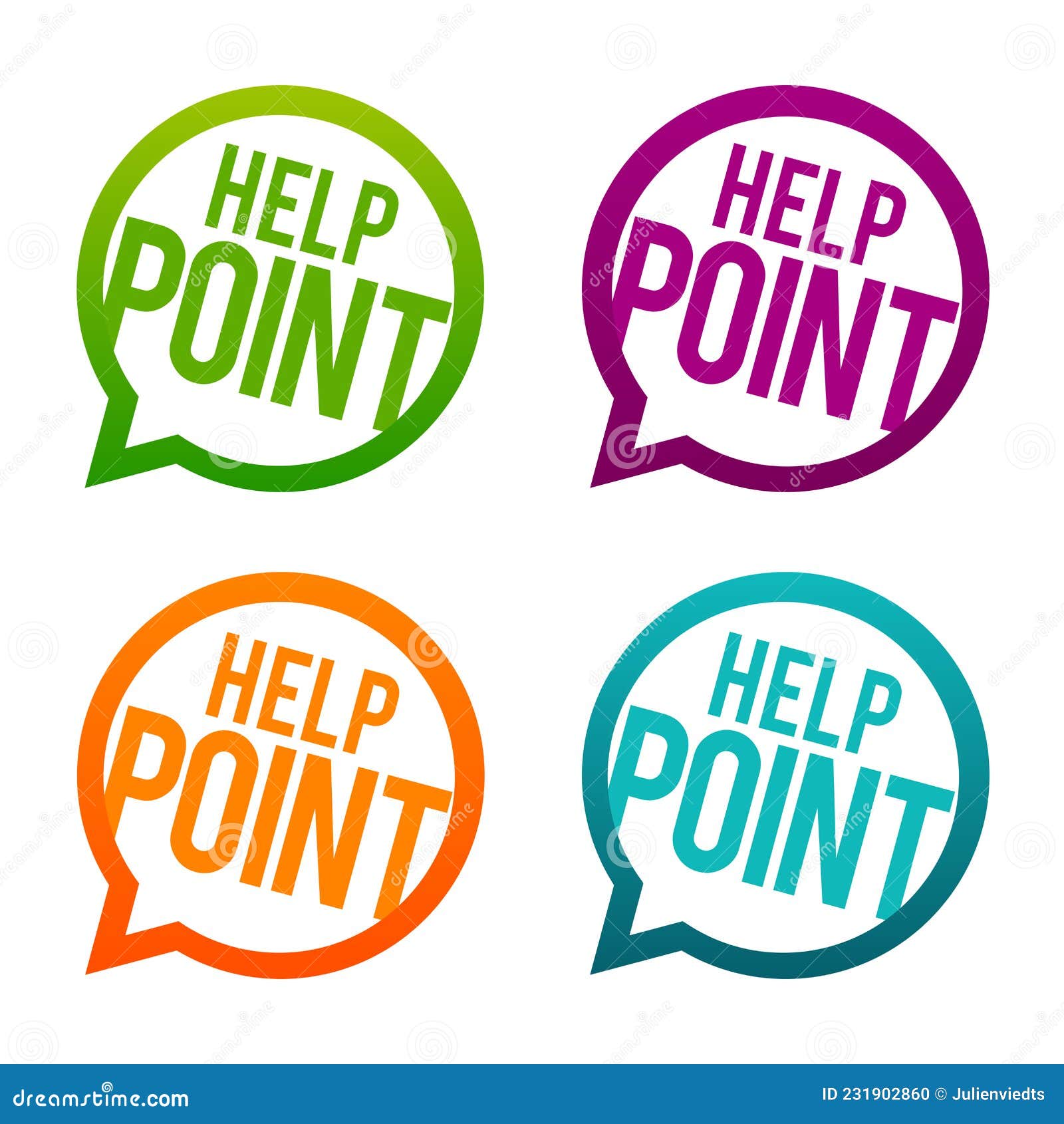 Help Point Buttons on White Background Stock Illustration ...