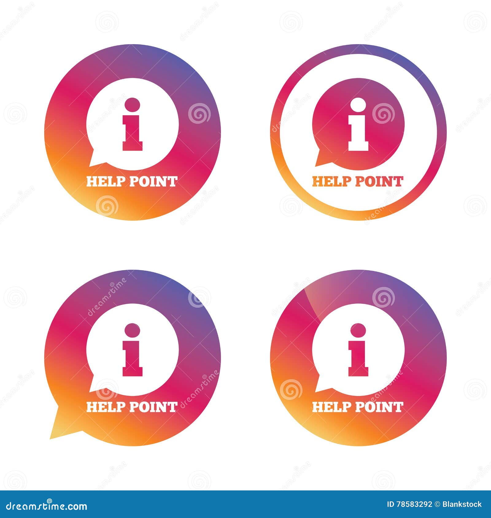 Help Point Sign Icon. Information Symbol Stock Vector - Illustration of ...