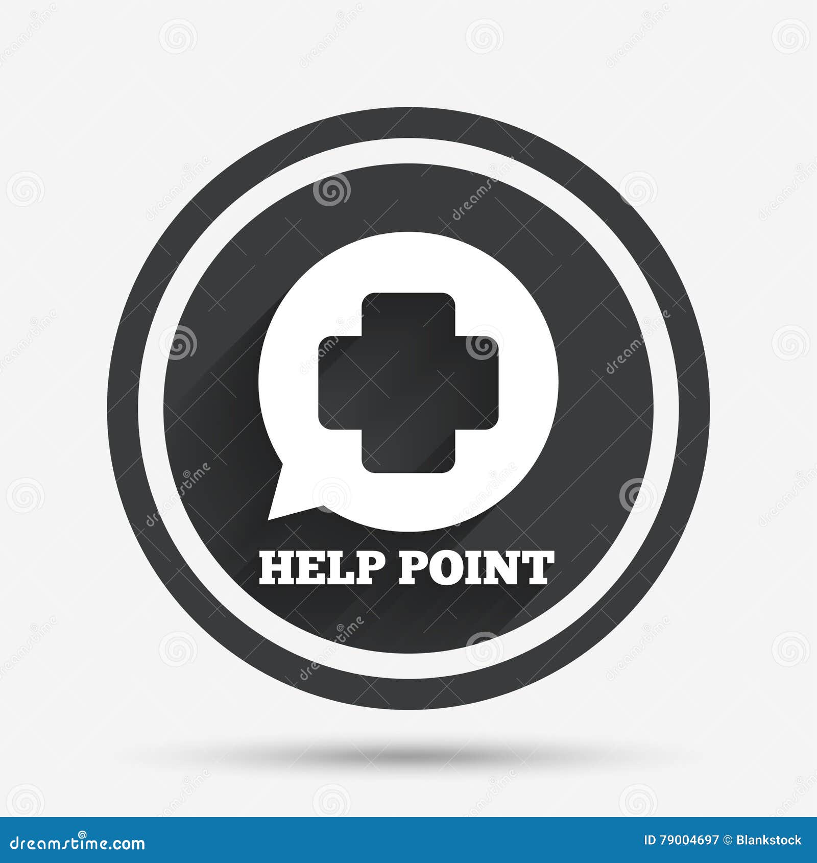 Help Point Sign Icon. Medical Cross Symbol Stock Vector - Illustration ...