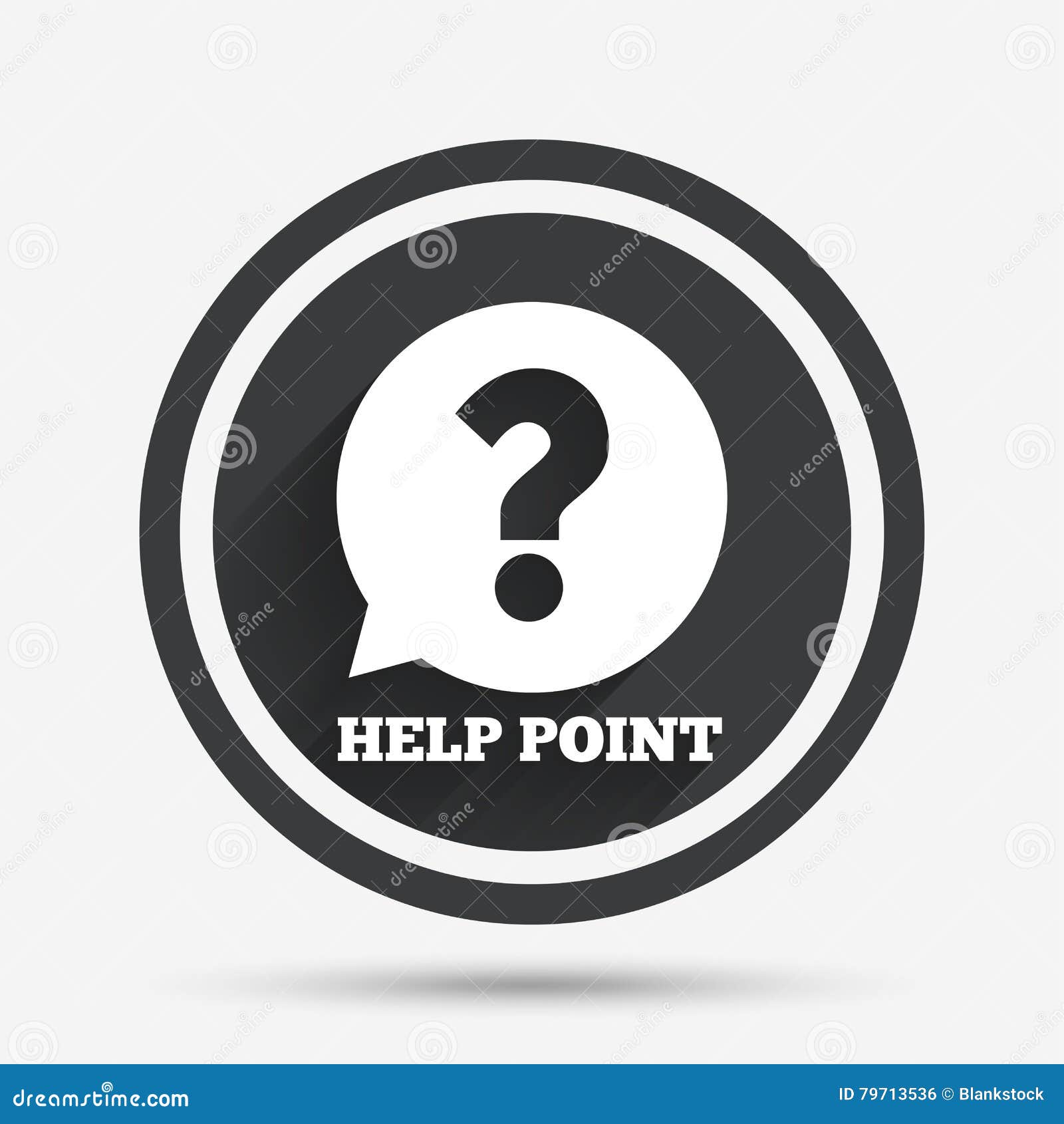 Help Point Sign Icon. Question Symbol Stock Vector - Illustration of ...