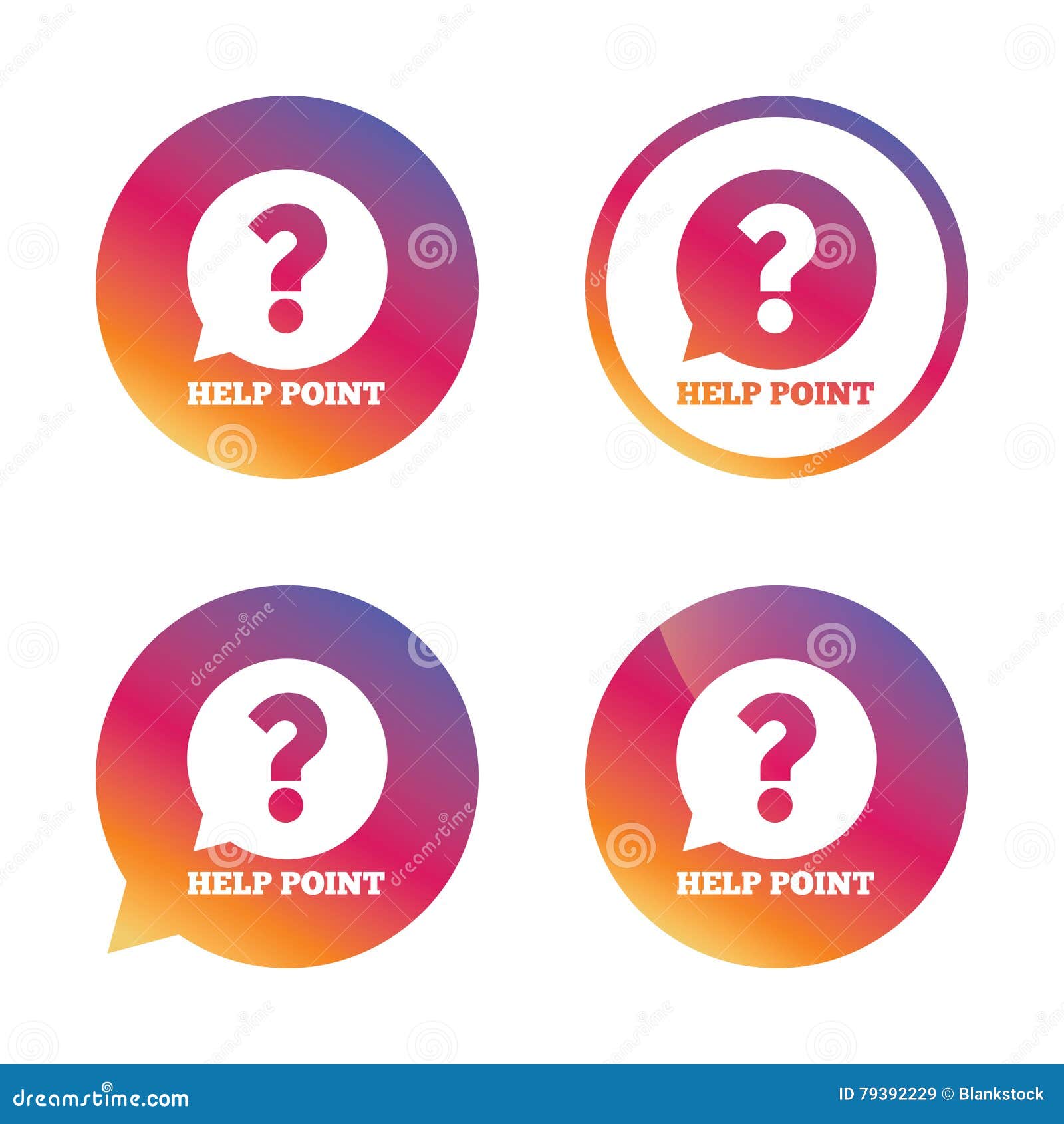 Help Point Sign Icon. Question Symbol Stock Vector - Illustration of ...