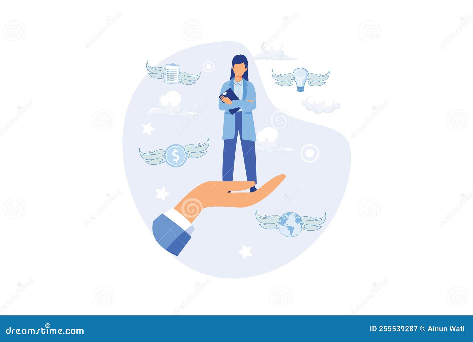 Help in Professional Development Illustration Stock Vector ...