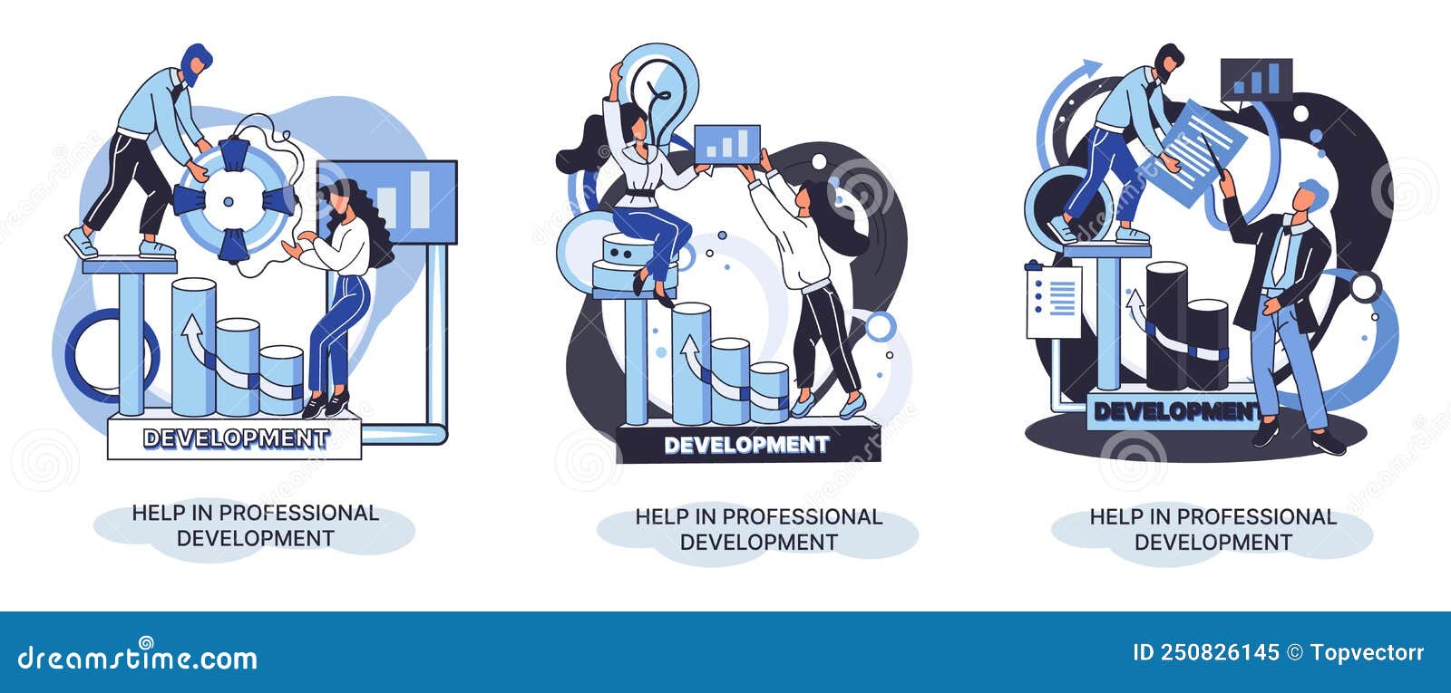 Help in Professional Development Metaphor. Qualified Employee Training ...