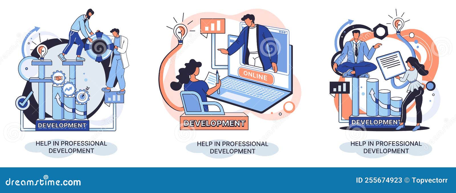 Help in Professional Development Metaphor. Qualified Employee Training Program. Human Resource ...