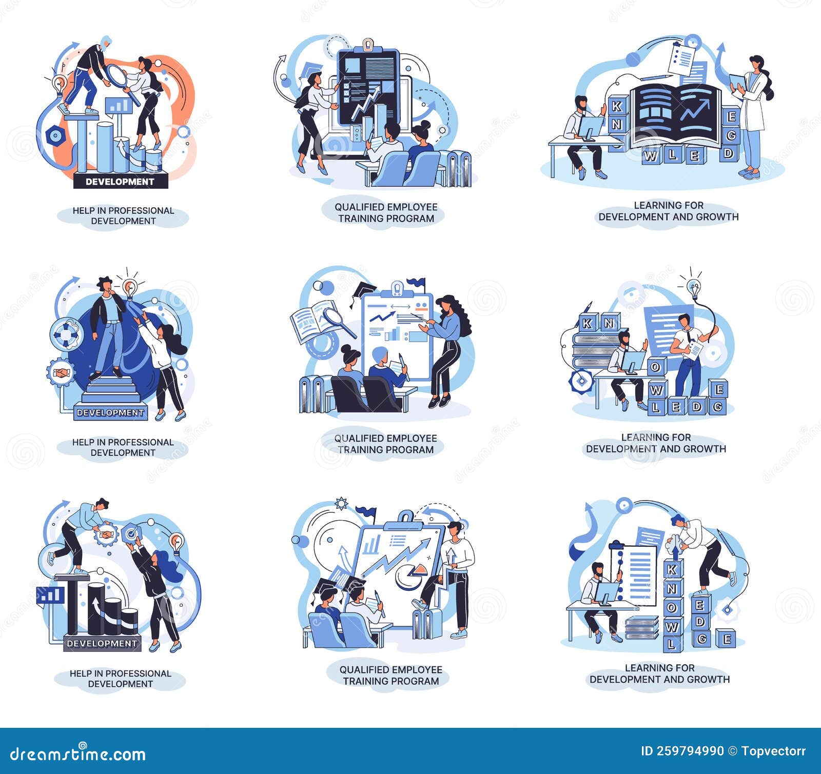 Help in Professional Development. Qualified Employee Training Program ...