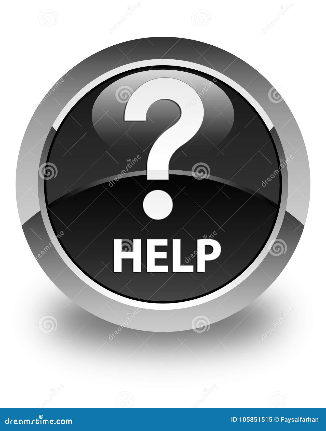 Help (question Icon) Glossy Black Round Button Stock Illustration ... Help (question Icon) Glossy Black Round Button Stock Illustration ...