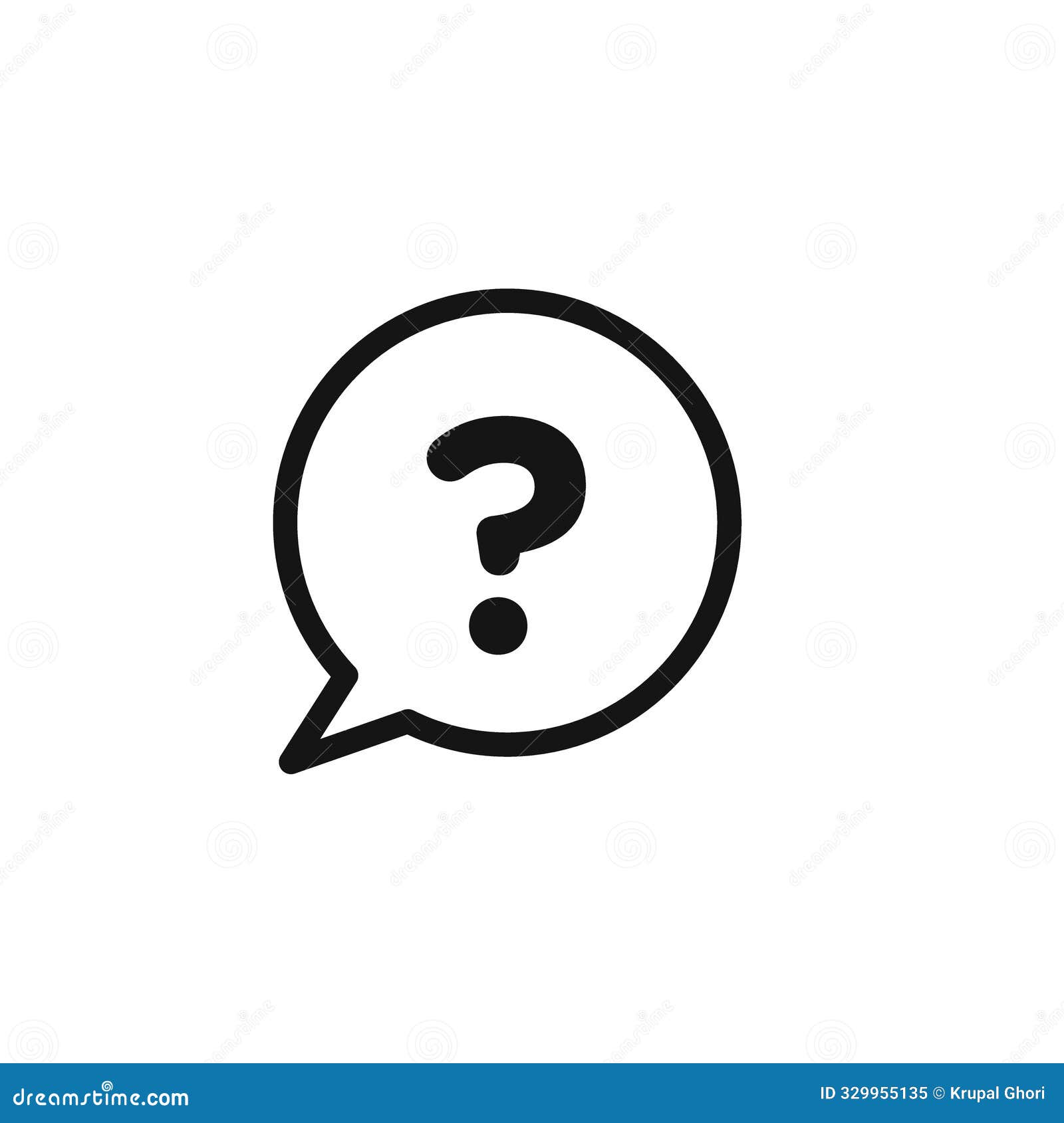 Help Question Mark Icon Ideal for FAQs and Support Stock Illustration ...