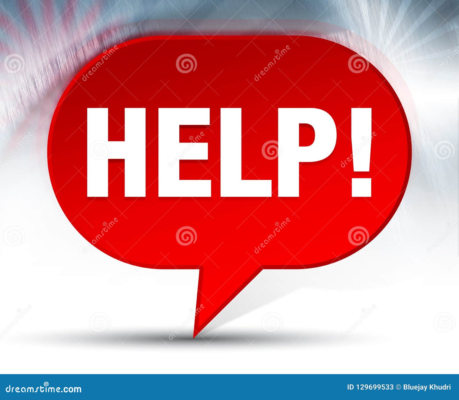 Help! Red Bubble Background Stock Illustration - Illustration of serve ...