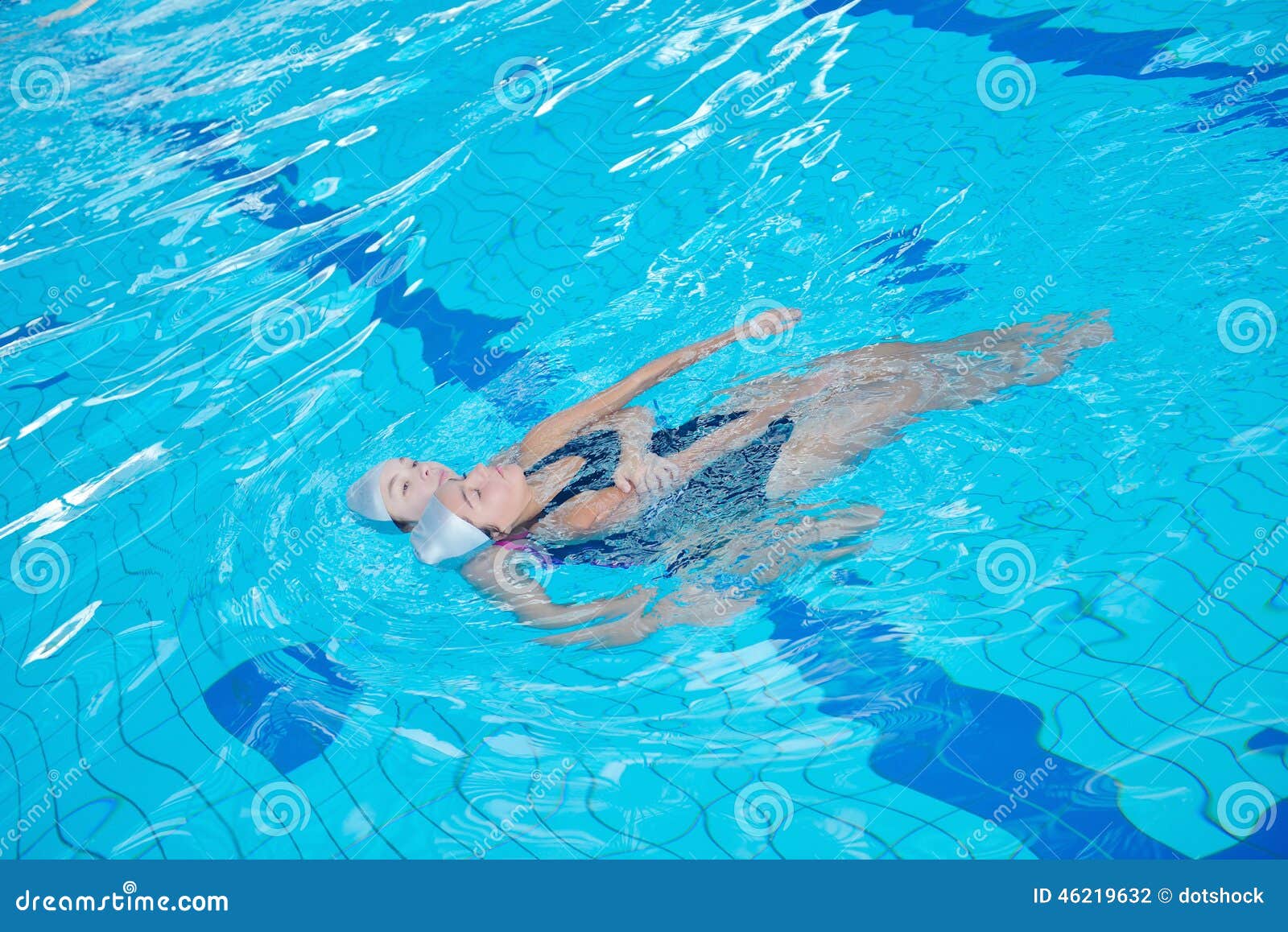 Help and Rescue on Swimming Pool Stock Photo - Image of security ...
