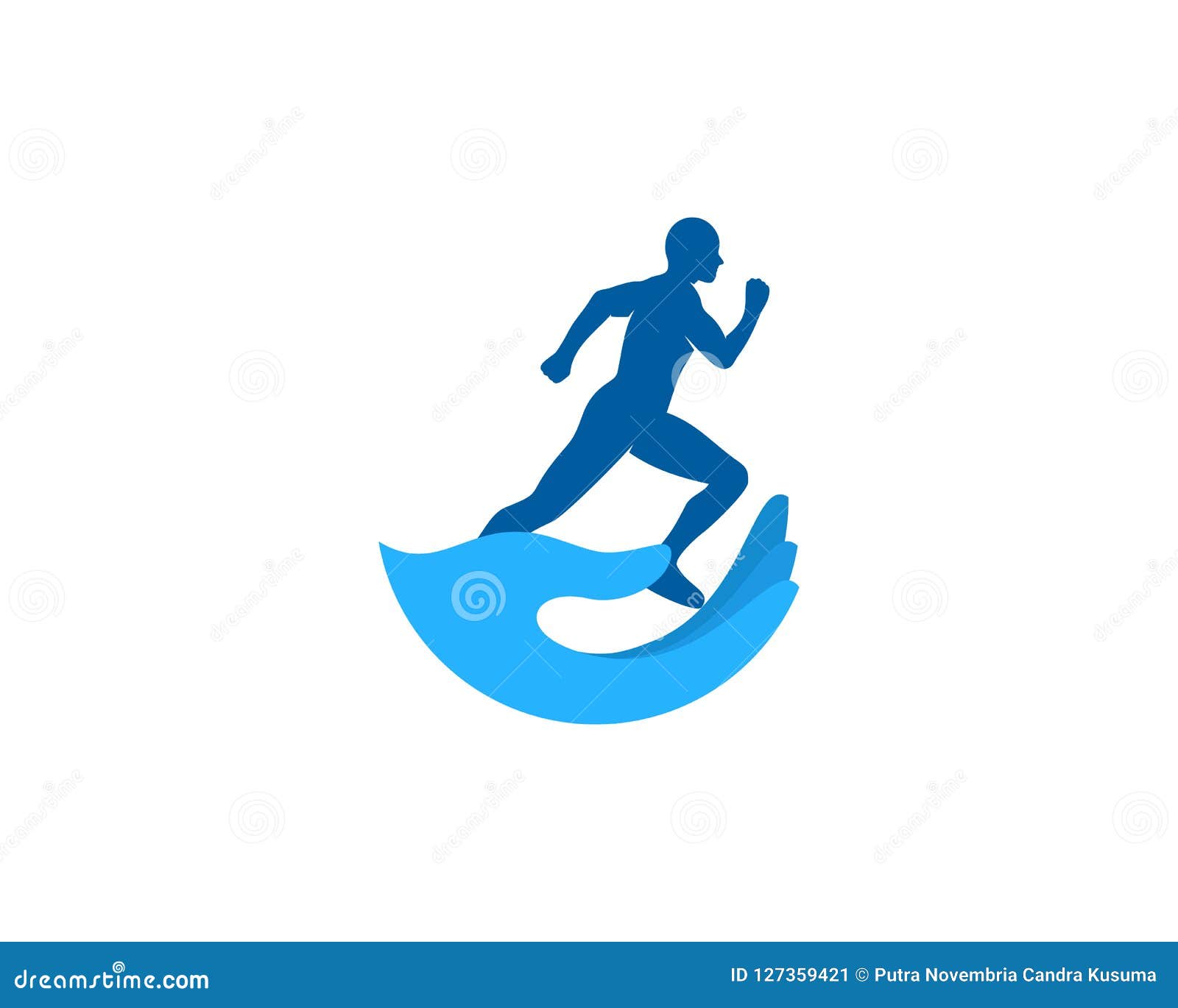 Help Run Logo Icon Design stock vector. Illustration of donation ...