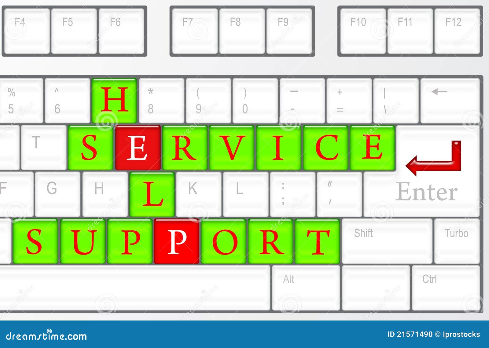 Help, Service and Support Concept Stock Illustration - Illustration of ...