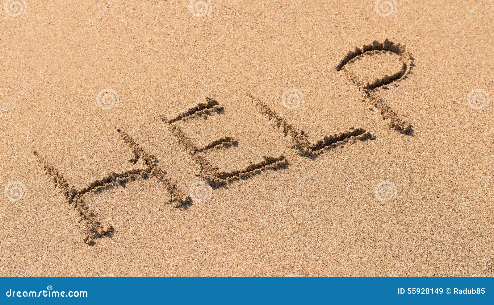 Help Sign Drawn on Sand stock image. Image of message - 55920149