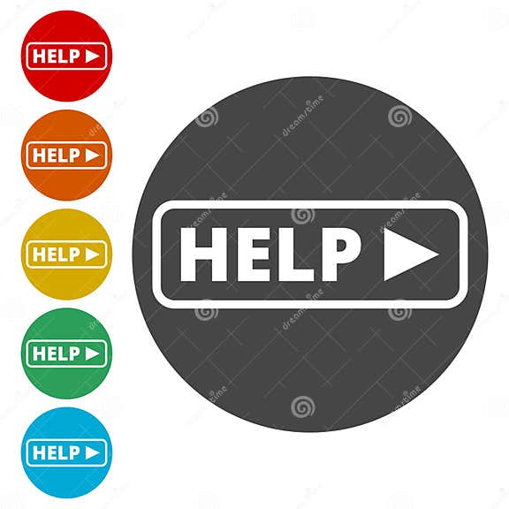 Help sing, Help icon stock vector. Illustration of please - 107948355