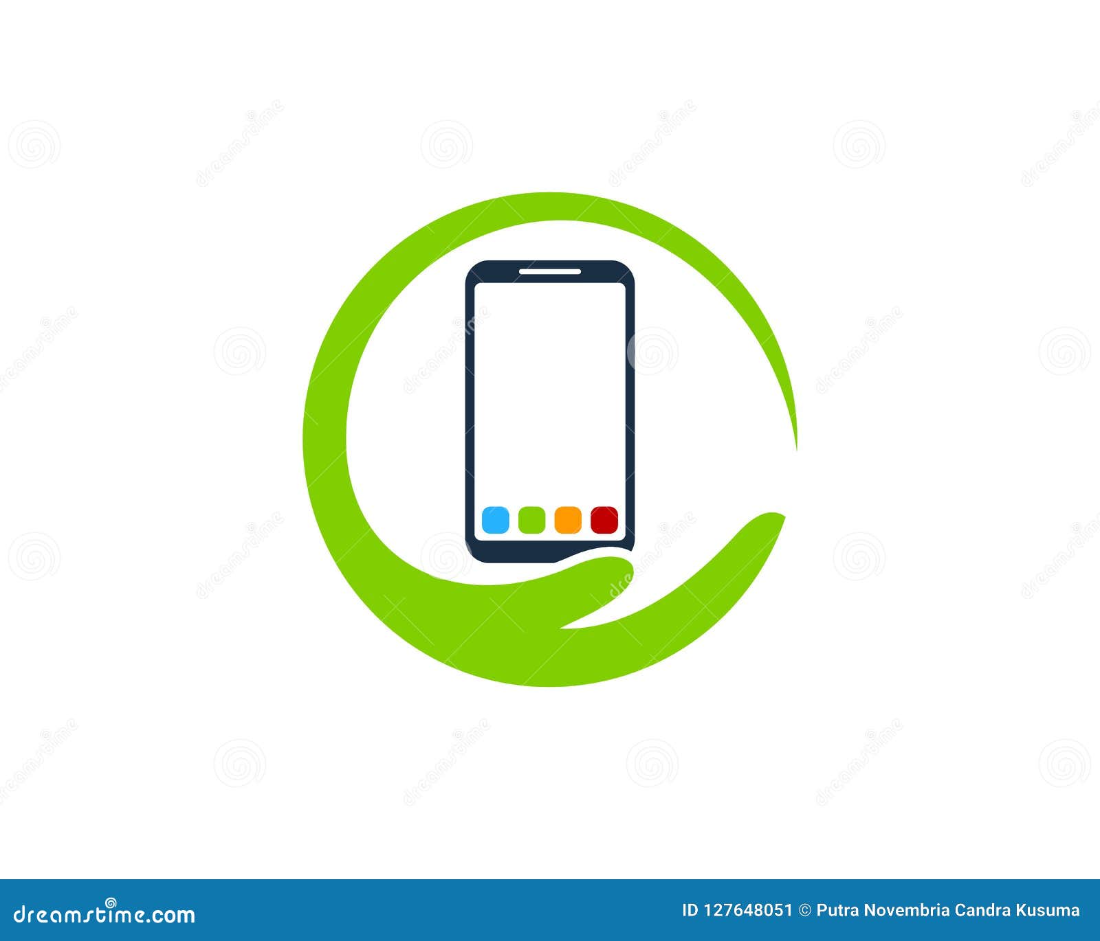 Help Smartphone Logo Icon Design Stock Vector - Illustration of device ...