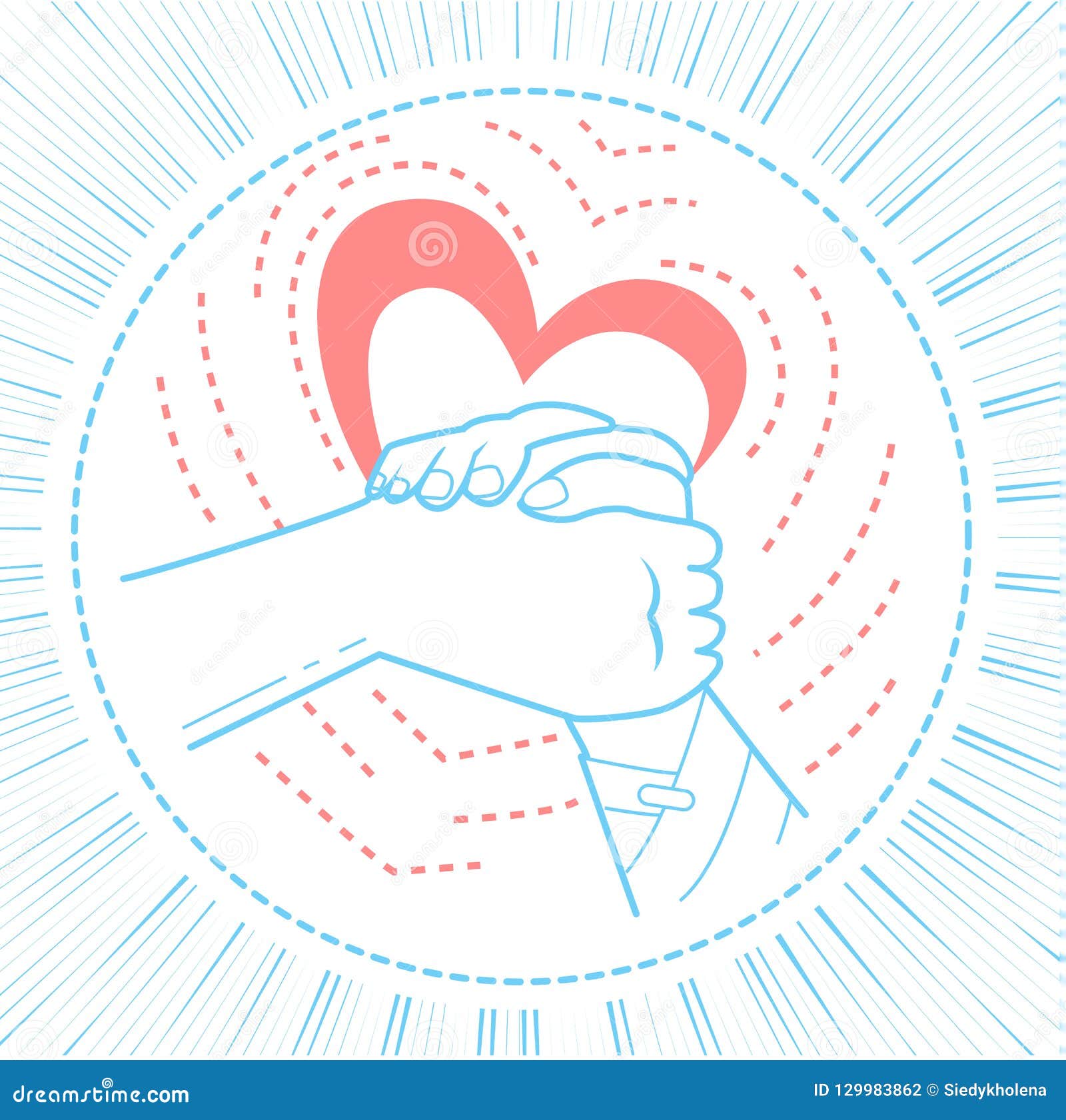 Help Social Concept Selflessness Stock Illustration - Illustration of ...