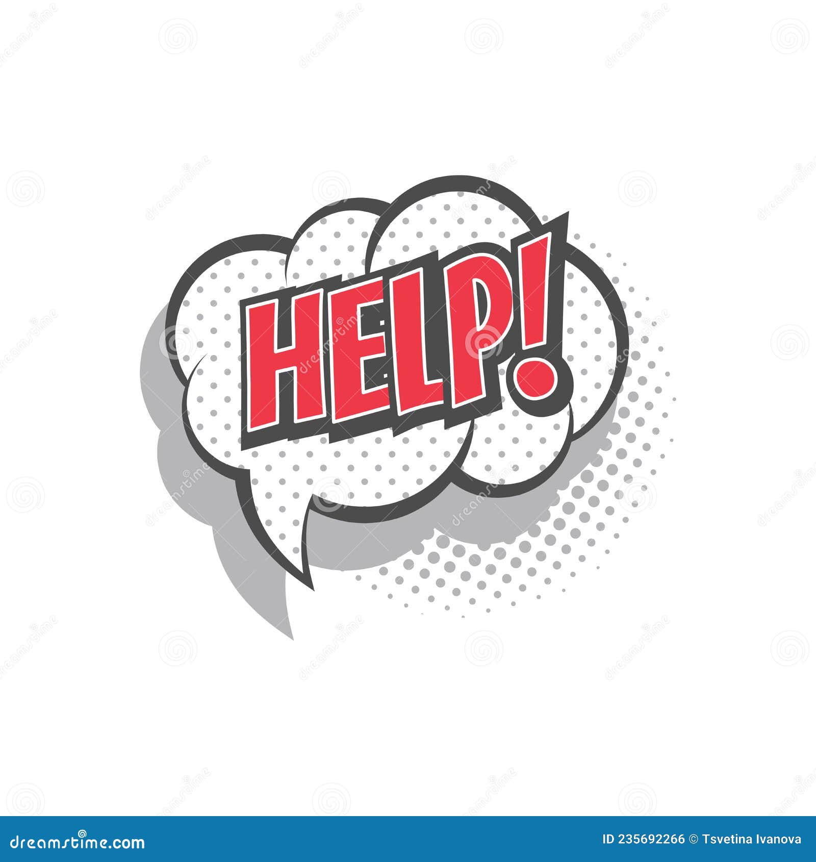 Help Speech Bubble Comic Cartoon Stock Vector - Illustration of ...