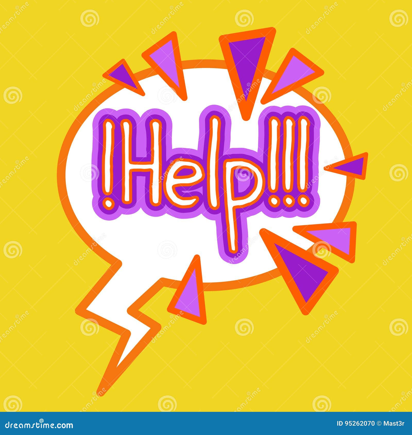 Help Sticker, Label Icon Colorful Banner Support Concept Stock Vector ...