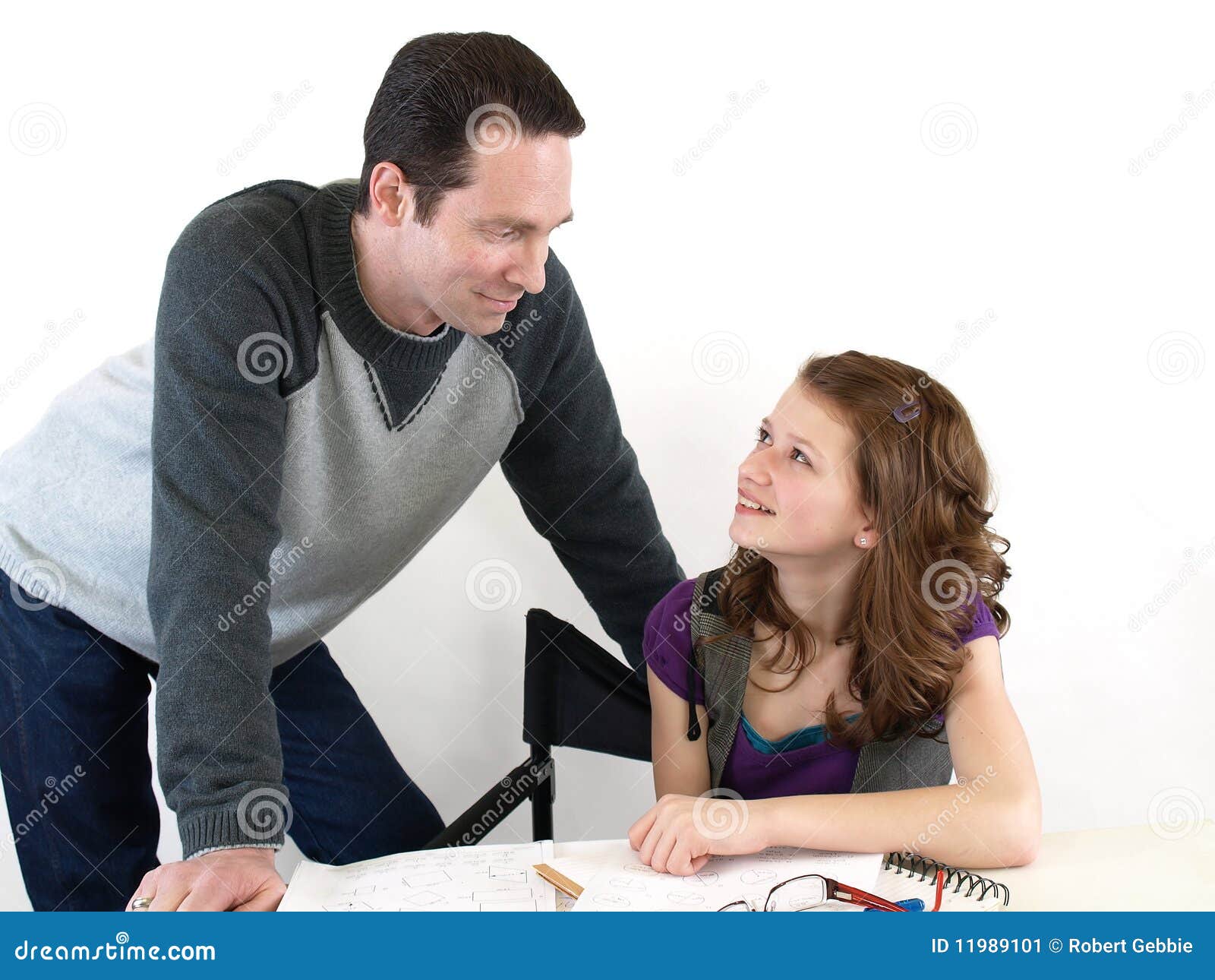 Help Studying stock image. Image of father, showing, white - 11989101