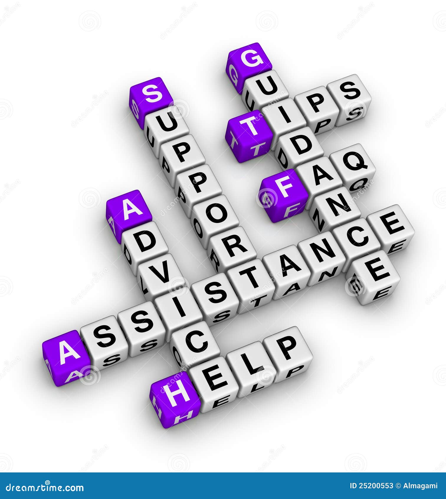 Help and support stock illustration. Illustration of guide - 25200553