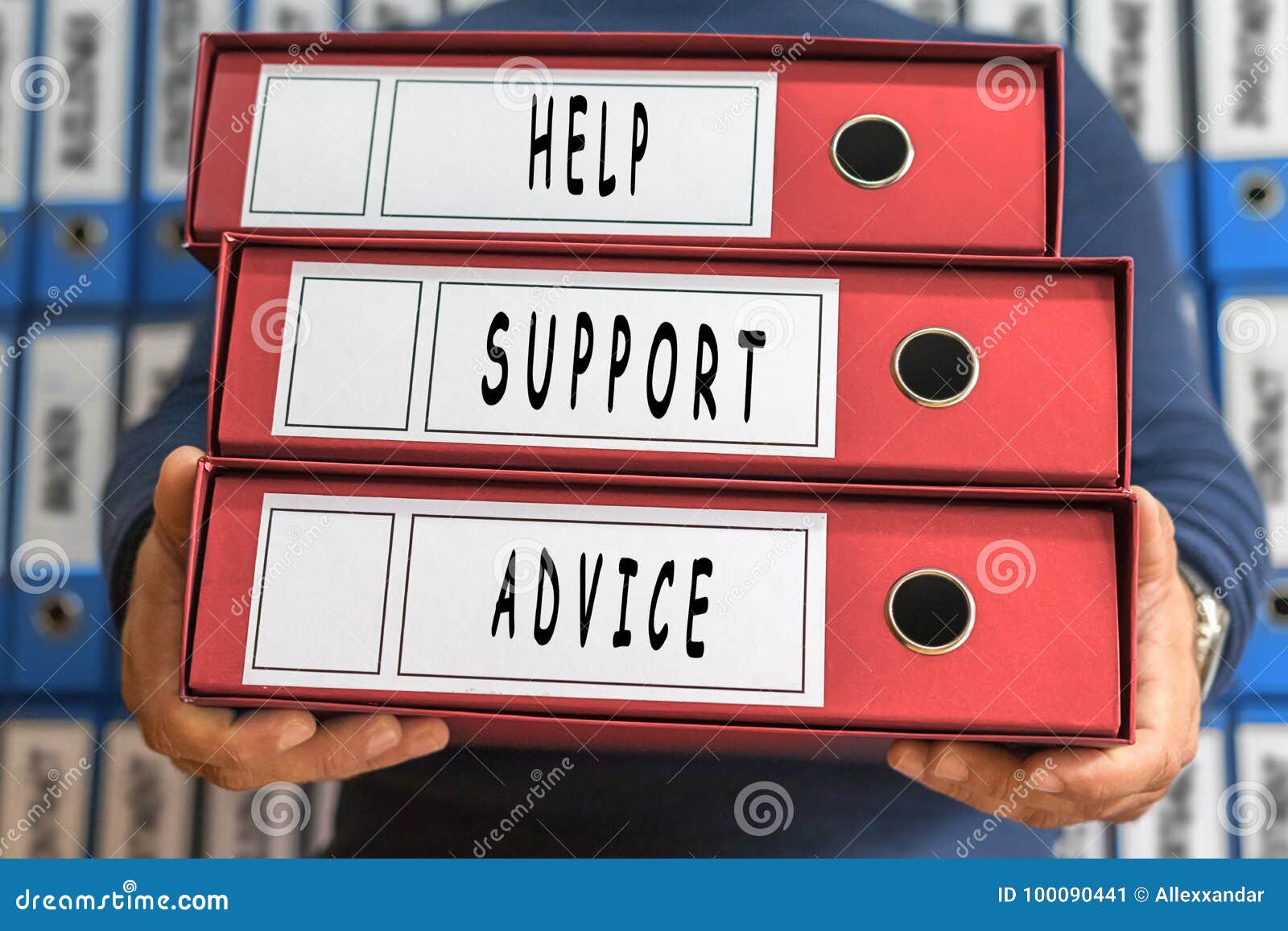 Help, Support, Advice Concept Words. Folder Concept Stock Image - Image ...