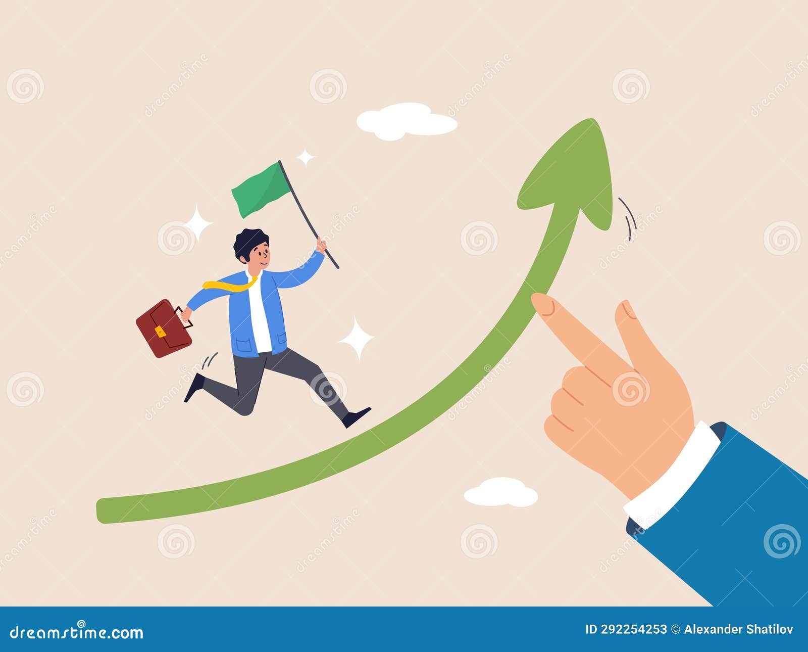 Help or Support Concept. Career Growth or Increase Productivity ...