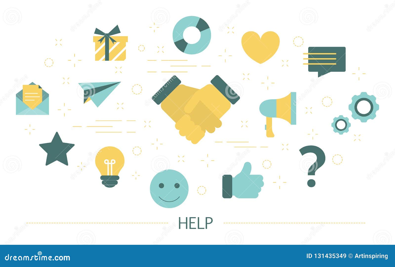 Help and Support Concept. Idea of Customer Service Stock Vector ...