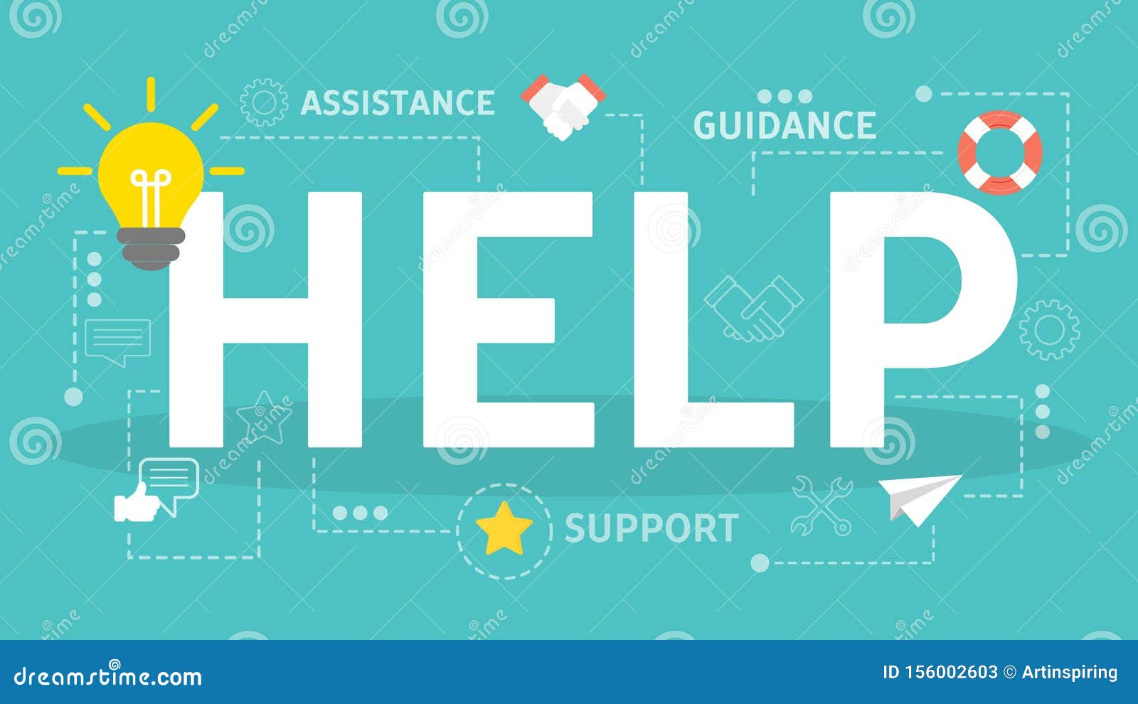 Help and Support Concept. Idea of Customer Service Stock Vector ...