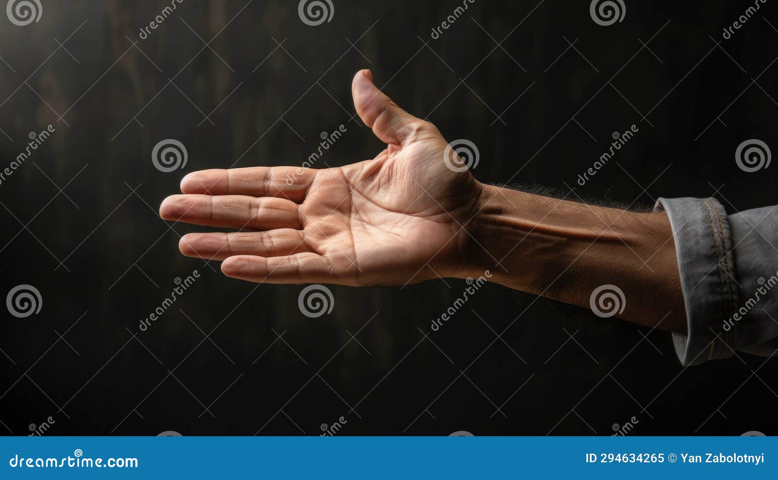 Help and Support Concept with Man Reaching Out His Hand Stock ...