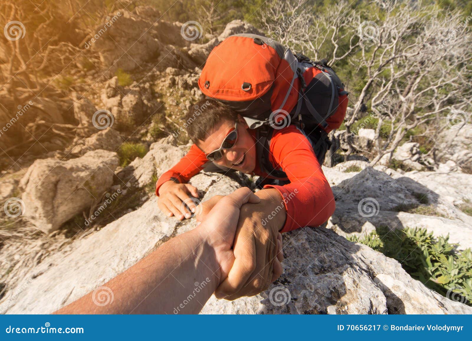 Help, Support and Help in a Dangerous Situation. Stock Image - Image of ...